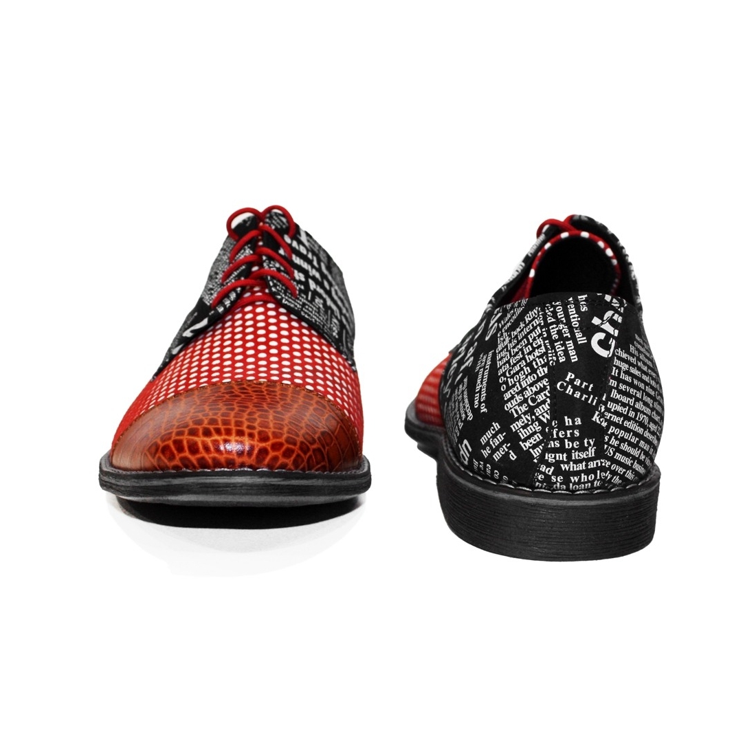 Modello Fularo - Colorful Lace-Up Oxfords Dress Shoes - Cowhide ...